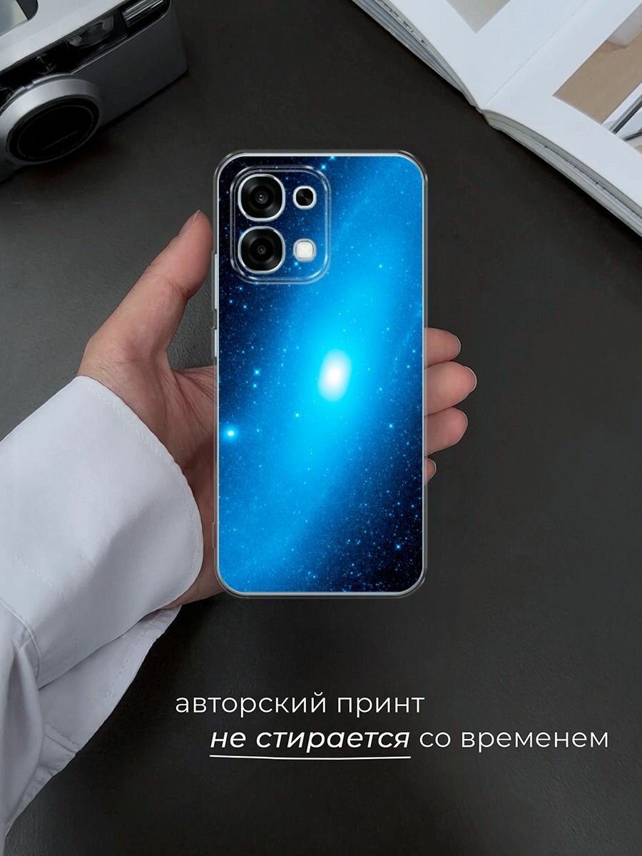 Силиконовый чехол на Oppo A6 Pro / Оппо A6 Про с принтом космос 1 — фото 1