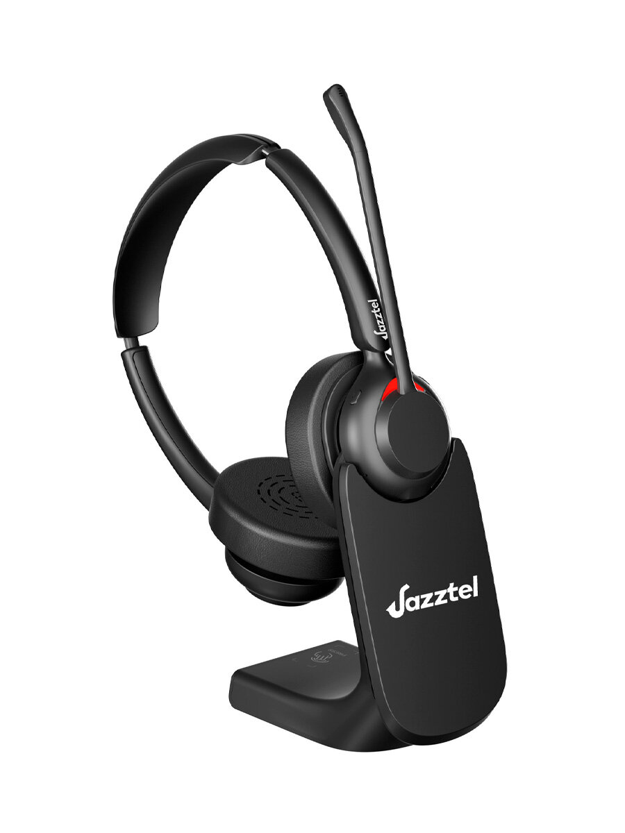 Беспроводные наушники с микрофоном JazzTel Active 50 с зарядной станцией