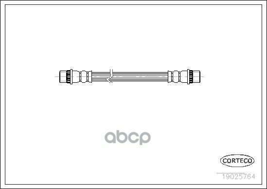 Шланг тормозной задн. Citroen Berlingo 96-, Xsara Picasso 99-, Peugeot Partner 96- Corteco арт. 19025764