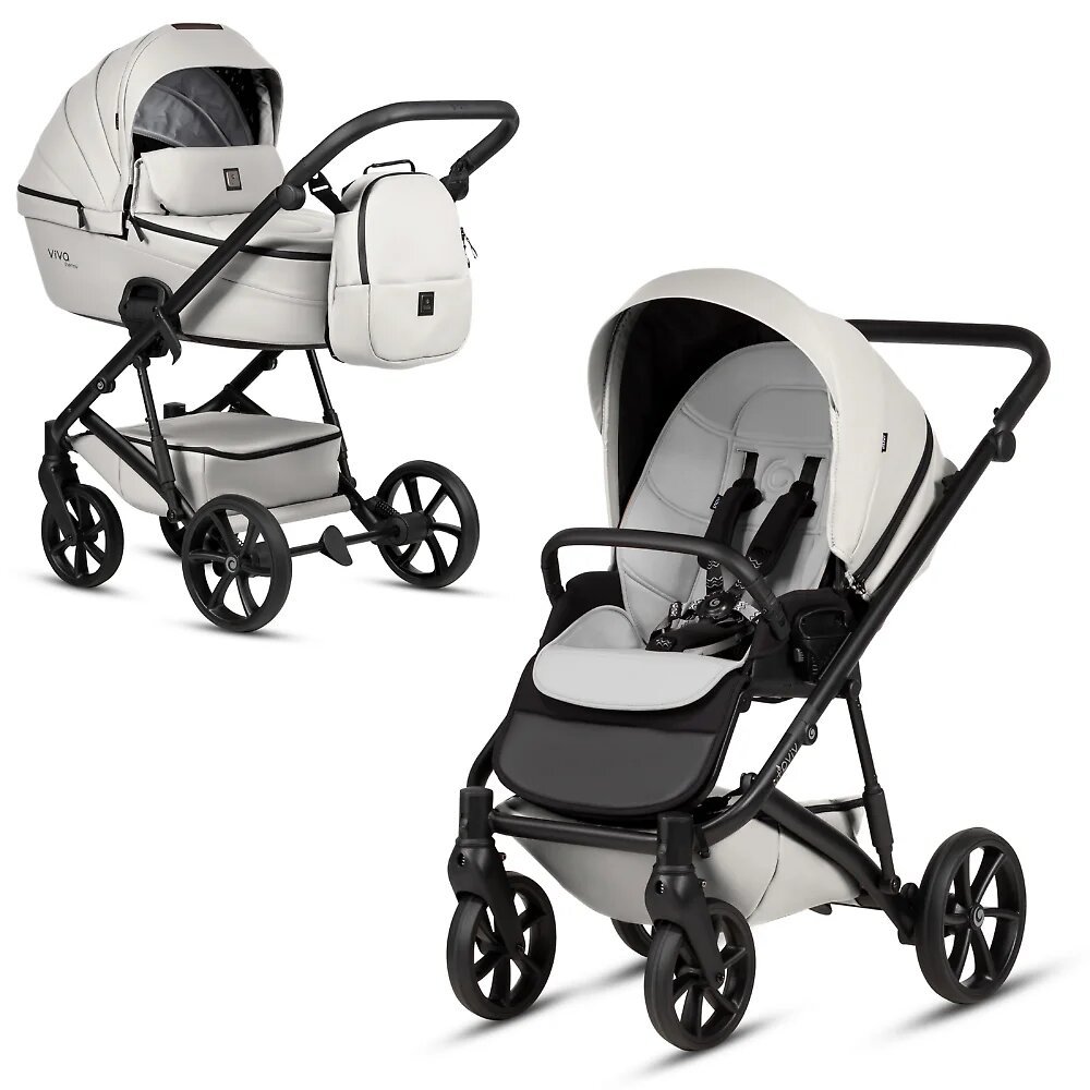 Детская коляска 2в1 Tutis Viva 6+, цвет Cloud / Eco (Светло-серый), артикул производителя 1612085