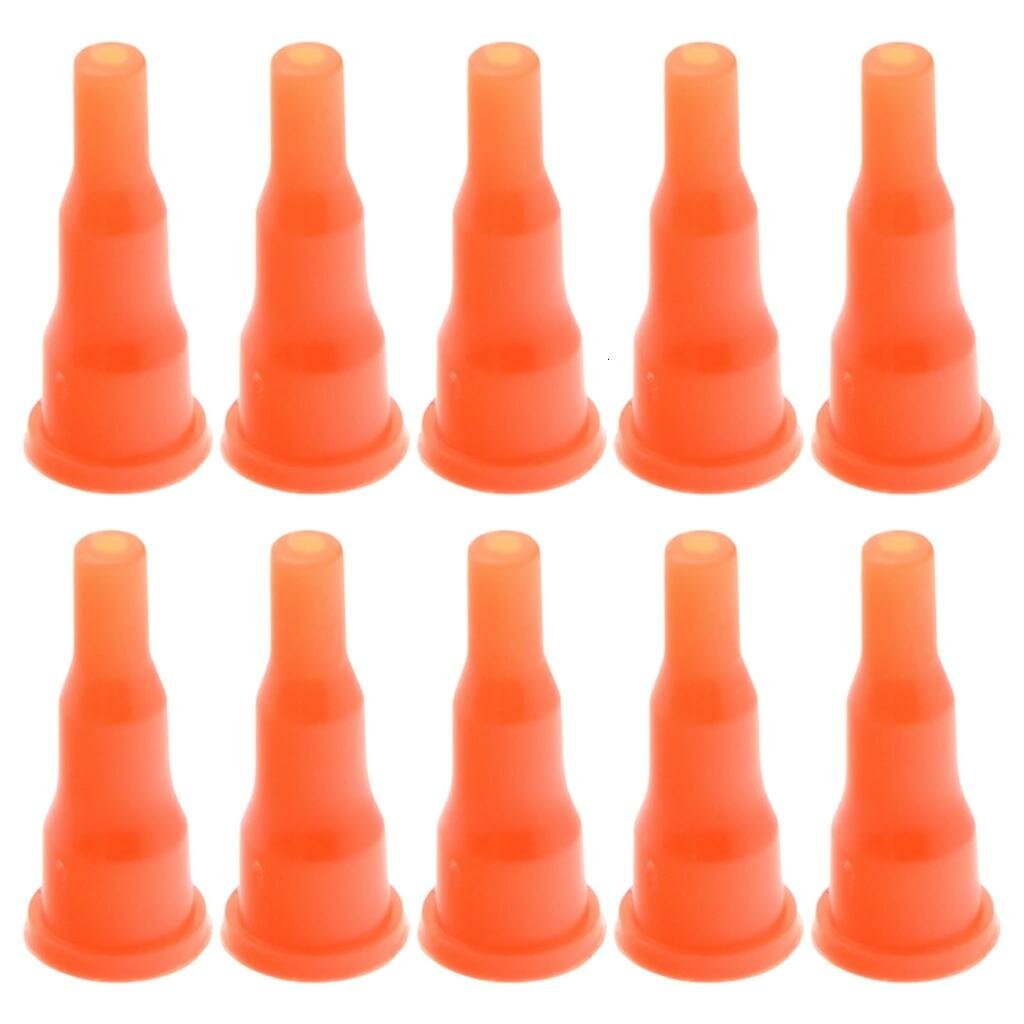 Универсальный переходник для заправки газовых зажигалок, Оранжевый цвет - 10 штук