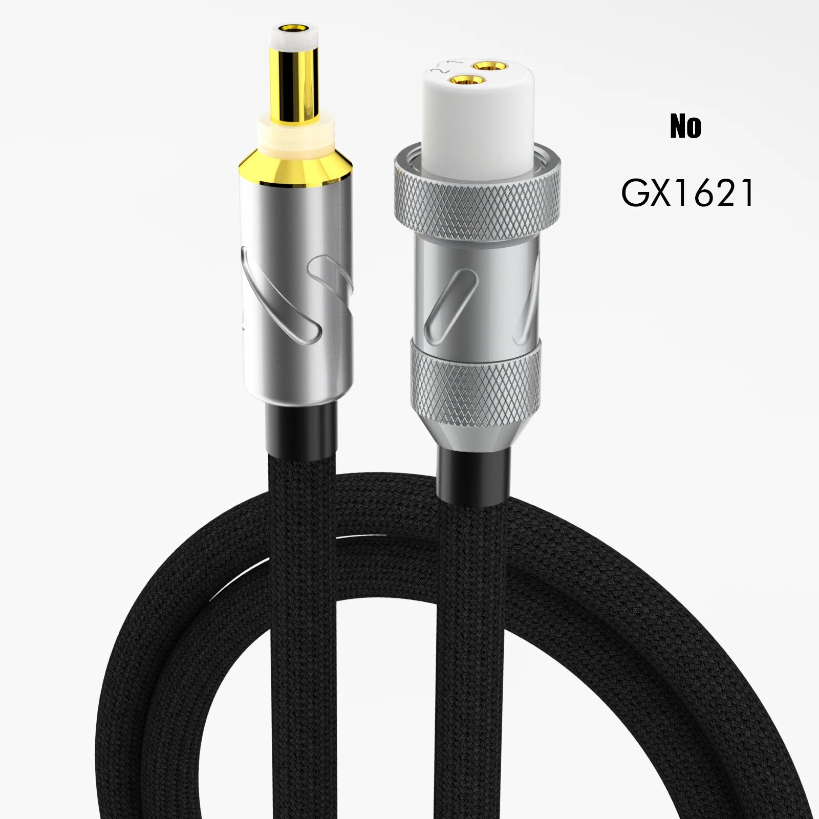 Кабель Monosaudio Pure Silver GX12/GX16 2 Pin к DC2.1/DC2.5MM GX16G TO DC21G, 1 м