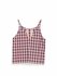 Блуза N° 21 Check-pattern lace-trim blouse, размер 42, красный