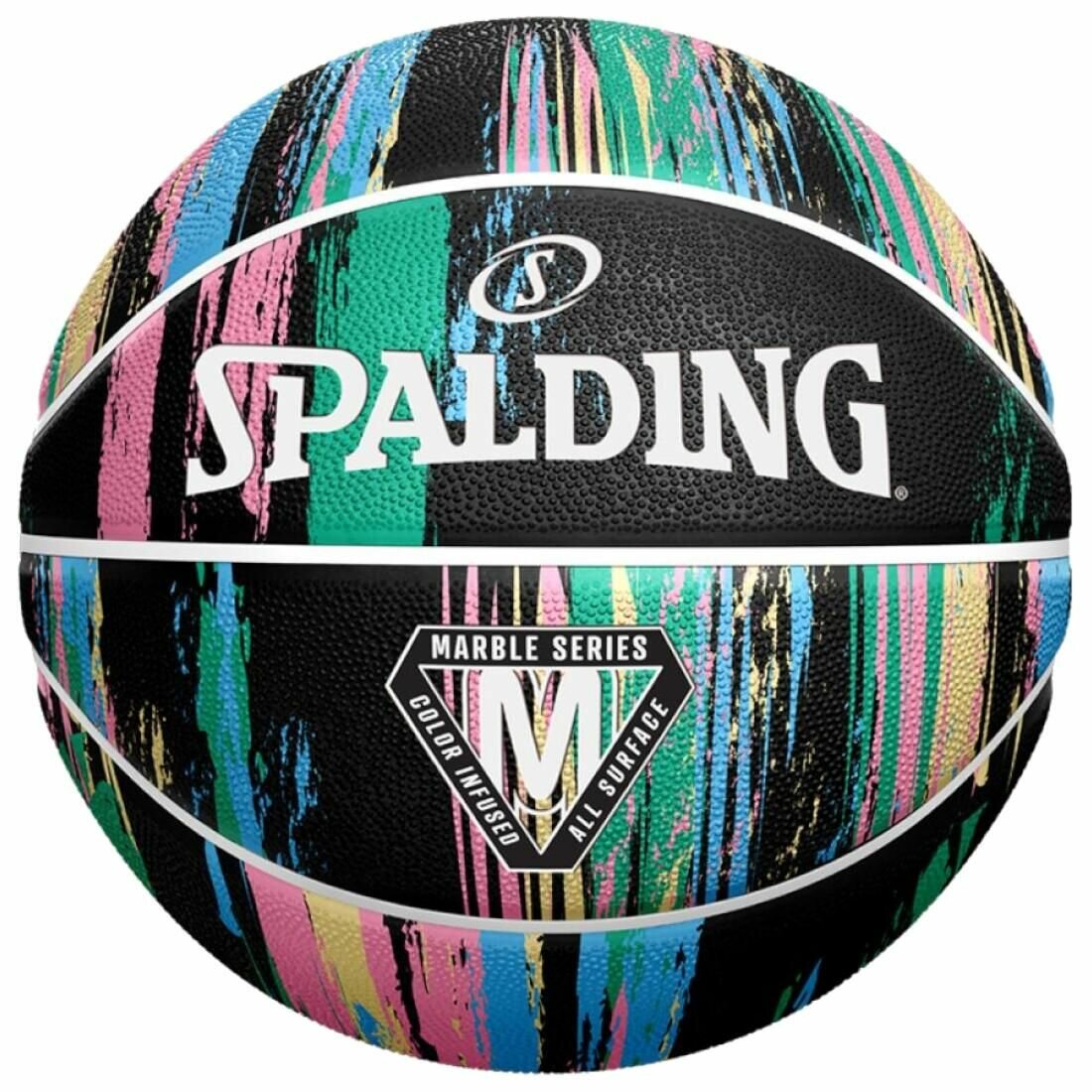 Spalding Marble Ball баскетбольный мяч размер 7, Decathlon, Цвет: Черное, Размер: 7