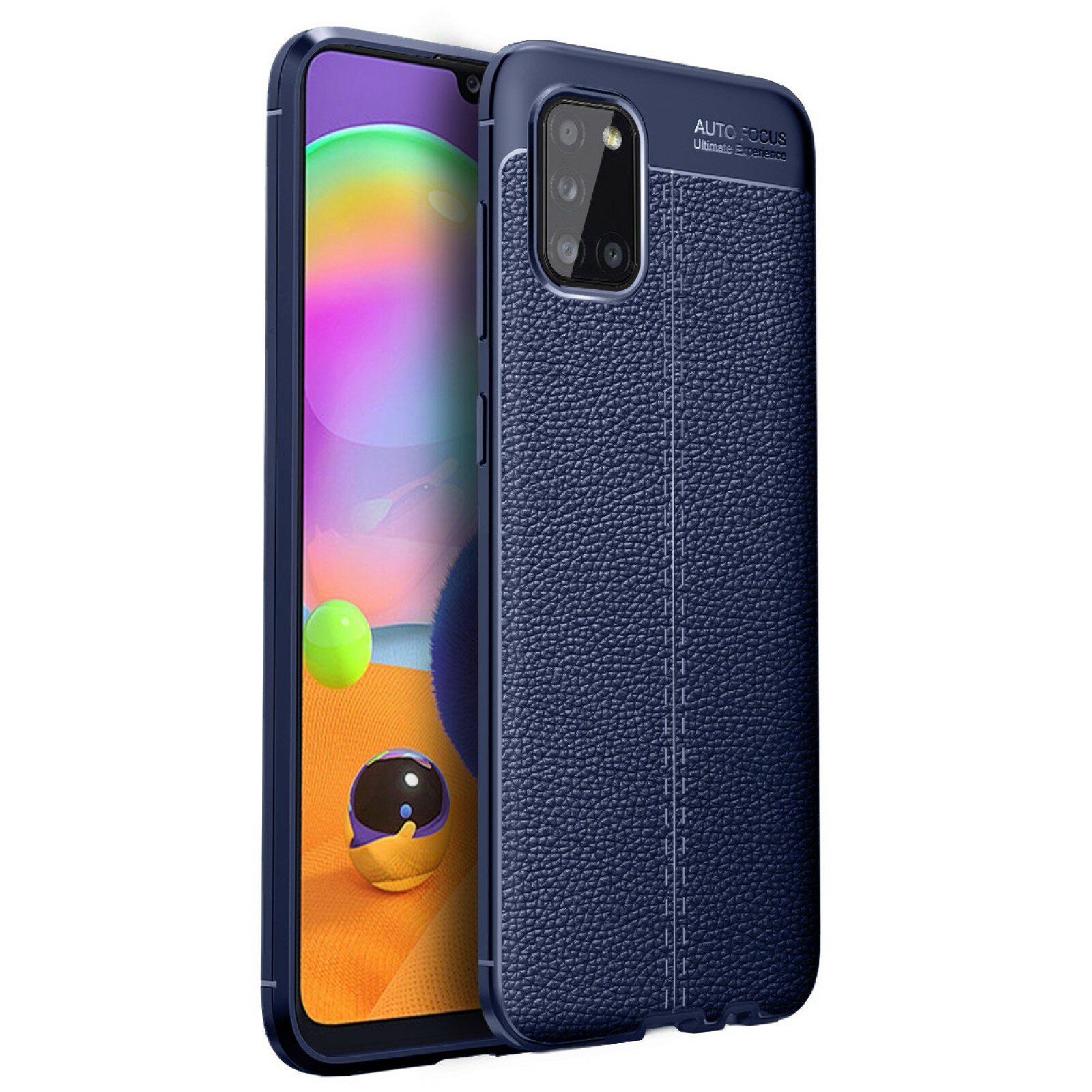 Чехол MyPads для Samsung Galaxy A12 (SM-A125F / SM-A127F) из износостойкого силикона с дизайном под кожу