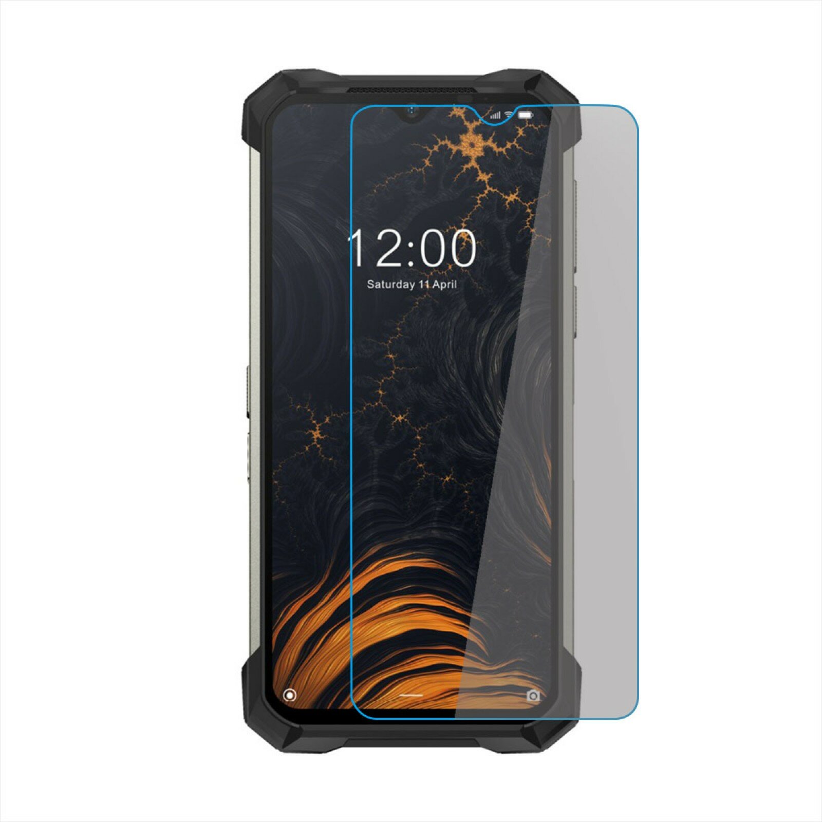 Защитное стекло MyPads для DOOGEE S88 Pro с противоударным и олеофобным покрытием