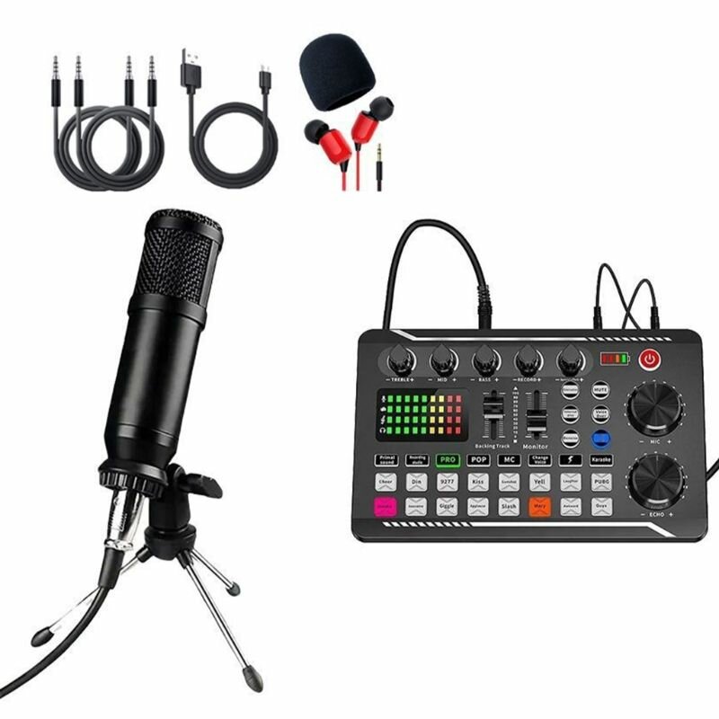 Набор микрофонов для звуковой карты F998-Black Net Desktop