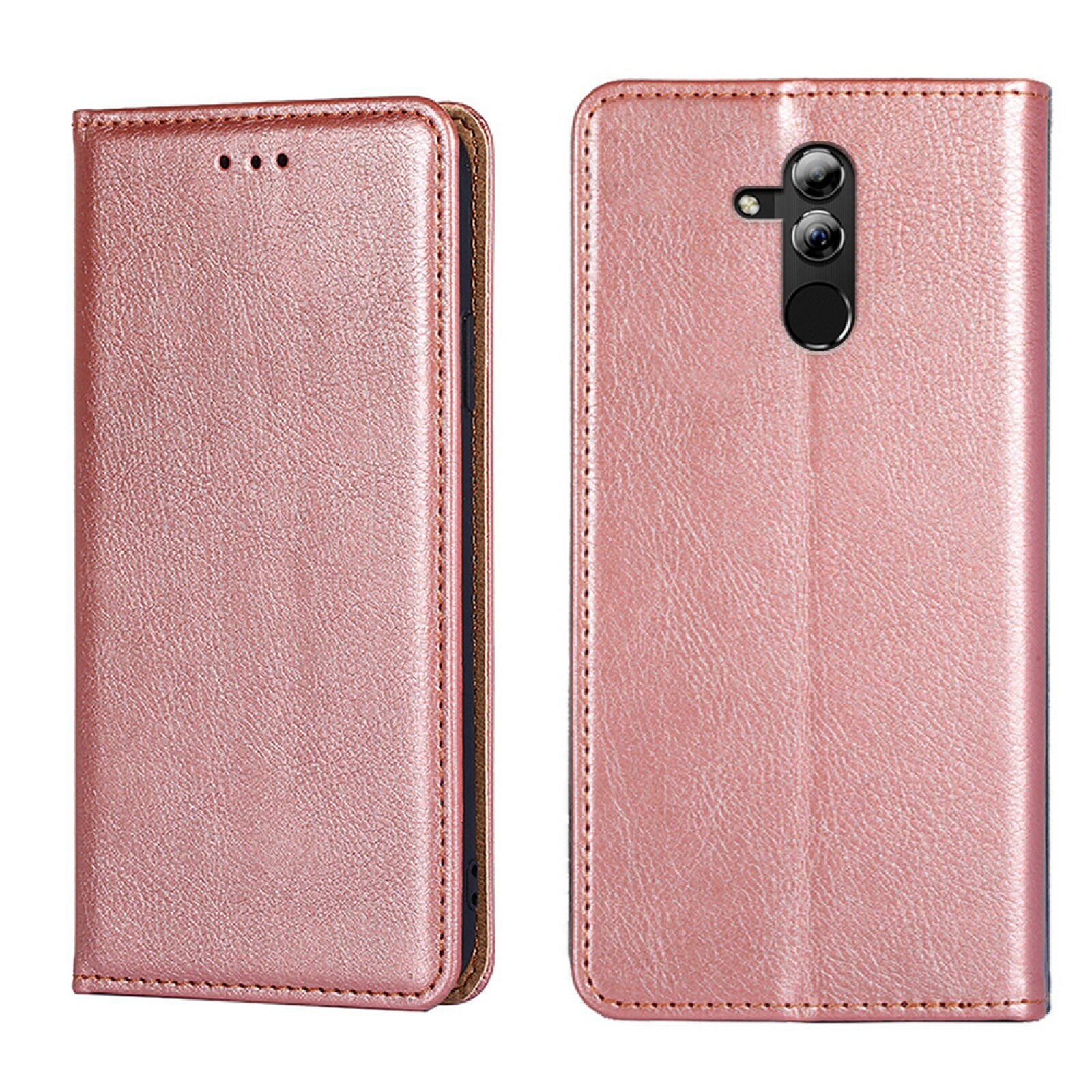 Чехол-книжка MyPads для Huawei Mate 20 Lite розовый из искусственной кожи