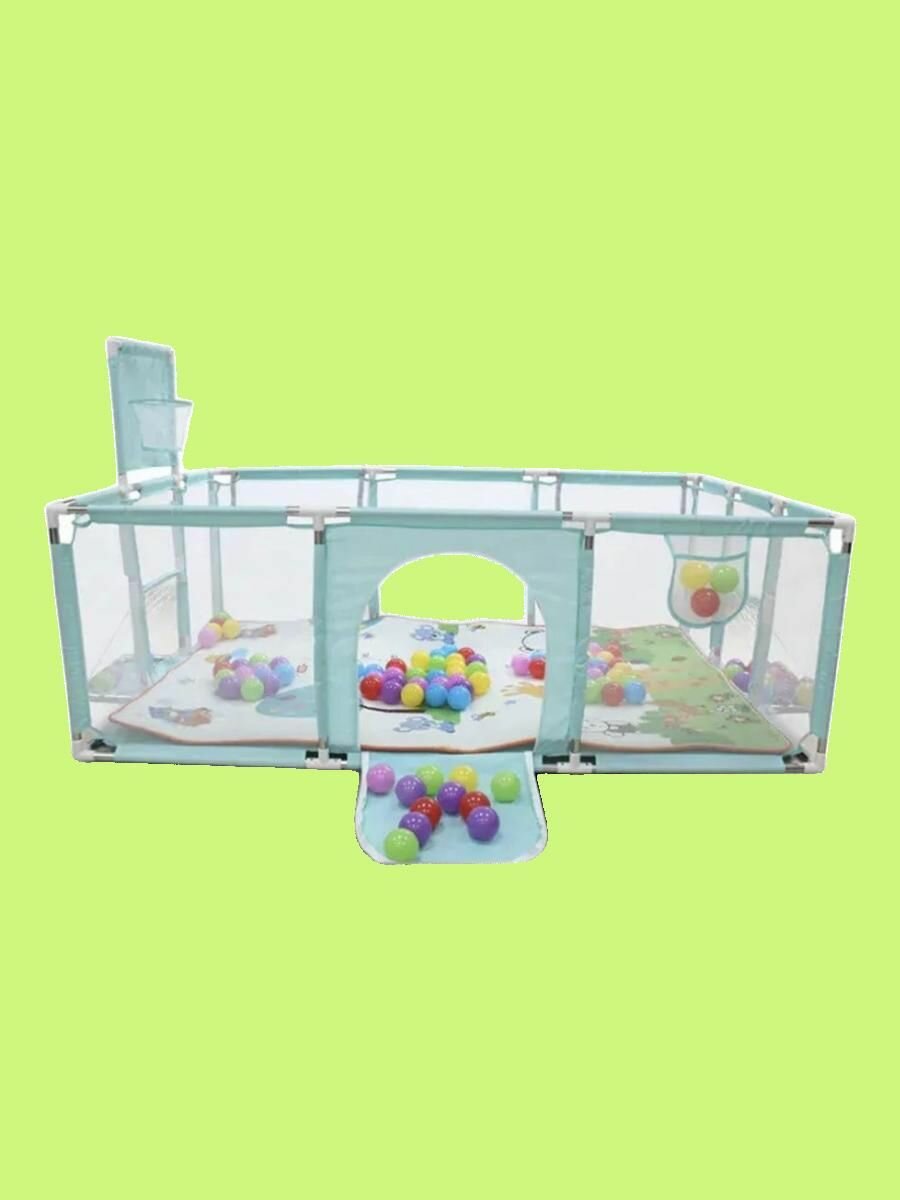 Манеж детский большой серый 235*120*107 см