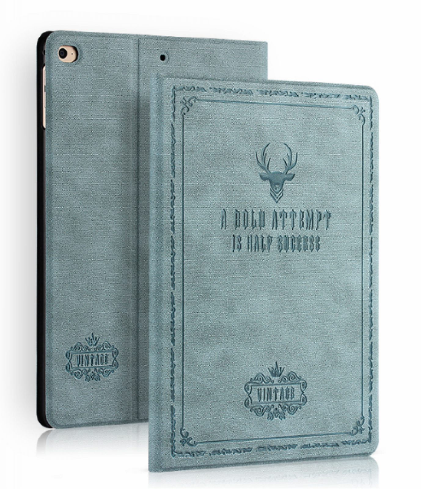 Чехол-книжка MyPads для Apple iPad 9.7 (2017, 2018) моделей A1822, A1823, A1893, A1954 с подставкой и дизайном книги