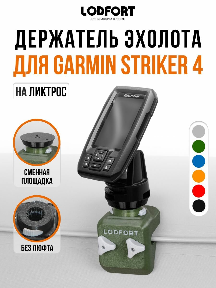 Держатель эхолота Garmin STRIKER 4 в лодку на ликтрос