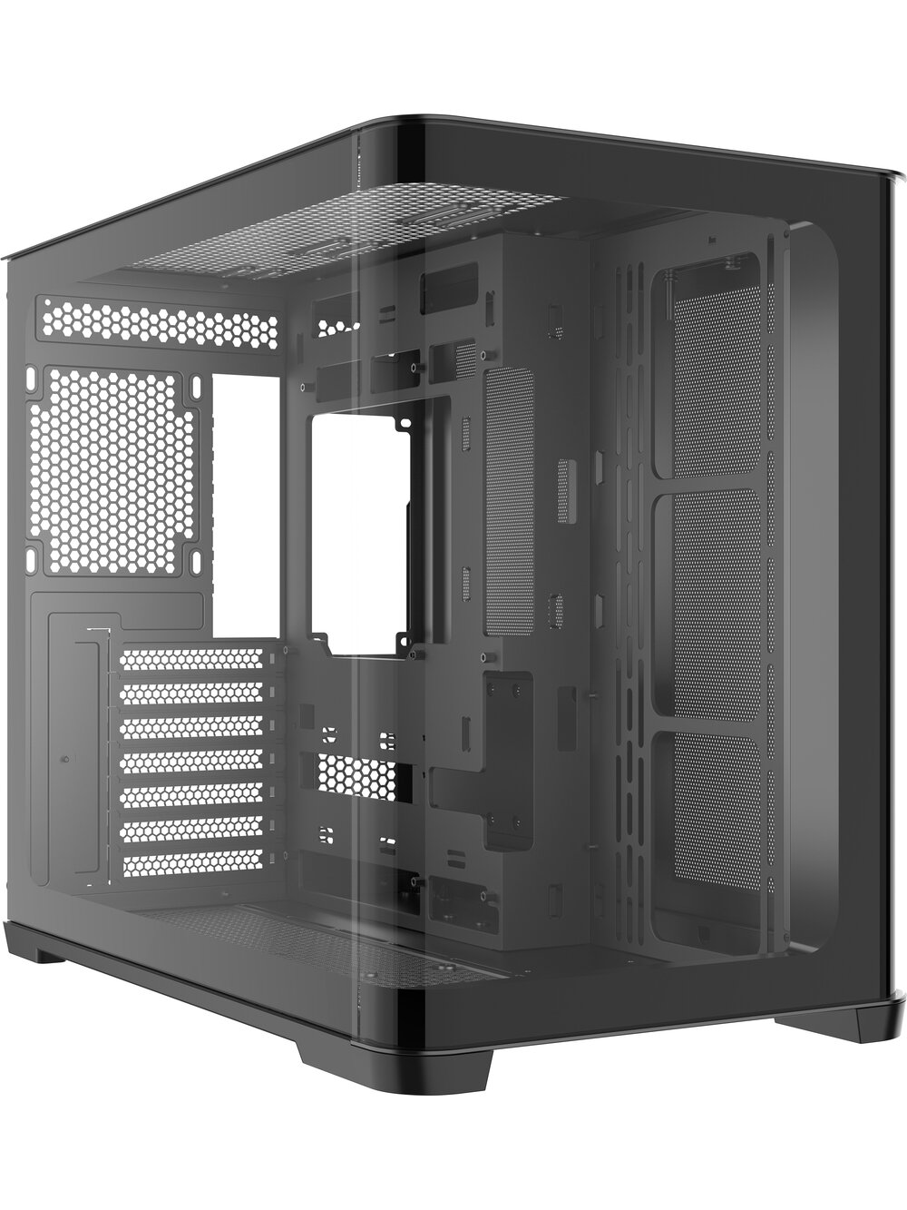 Корпус для ПК без БП SAMA V60E Black (V60E-BKADA0X1-GL)