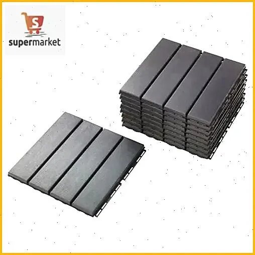 Штучный паркет серый 0.3м, 9 шт. для дома и офиса, дуб, матовая поверхность