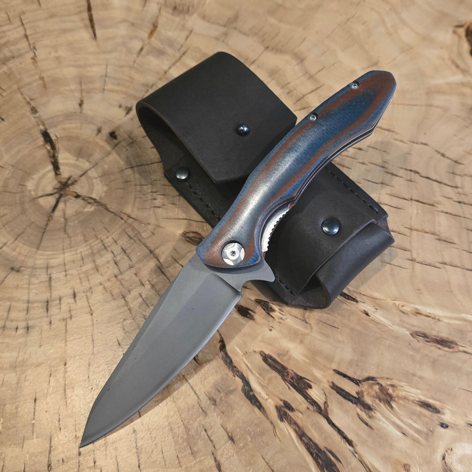 Нож складной Тактик, сталь S390, рукоять микарта, СВ-Клинок