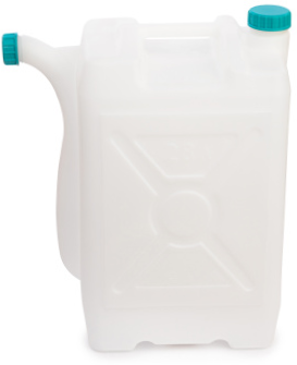 Канистра для воды Альтернатива со сливом пищевой пластик белая 25л