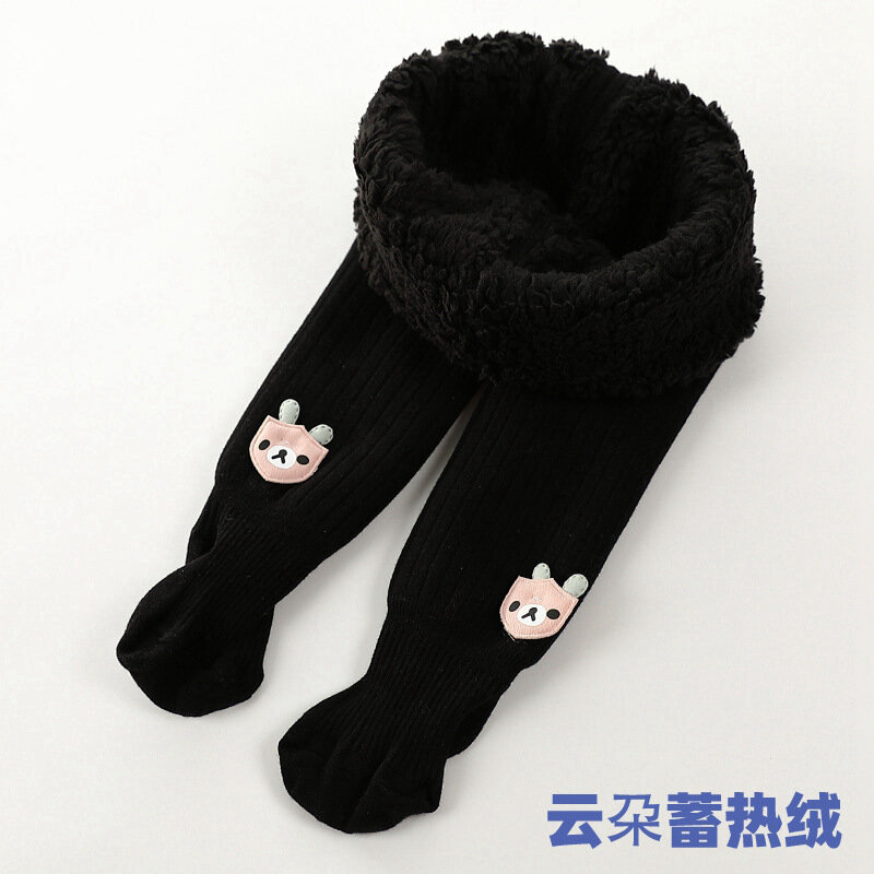 Детские колготки для осени и зимы, с флисовой подкладкой и утепленные, однотонные, для мальчиков и девочек, цельные флисовые теплые леггинсы для верхней одежды.