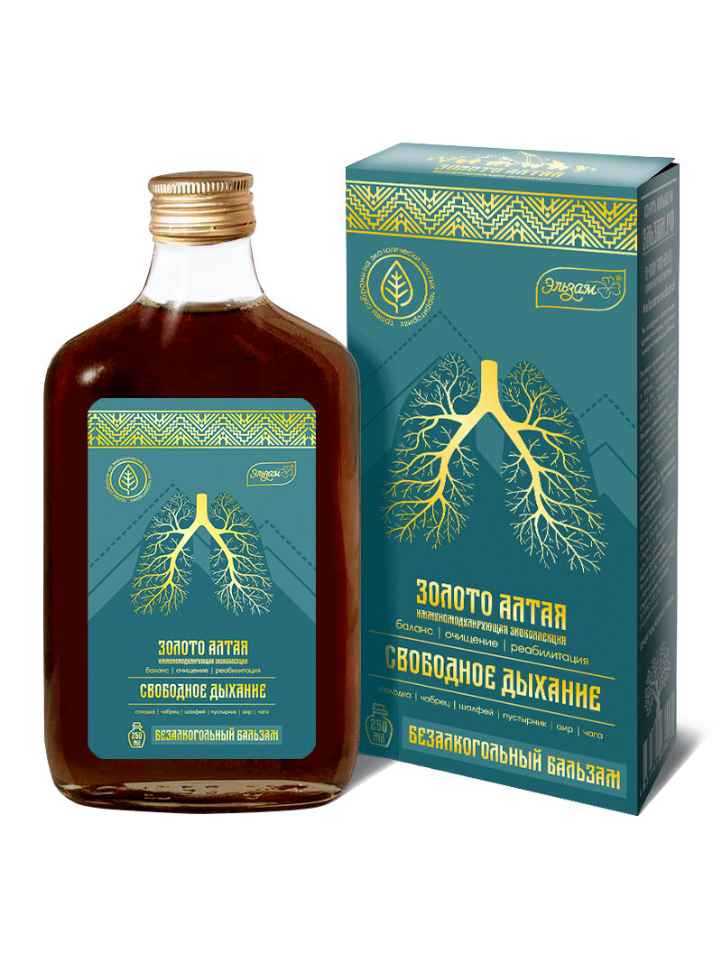 Бальзам Золото Алтая Свободное дыхание, 250 мл