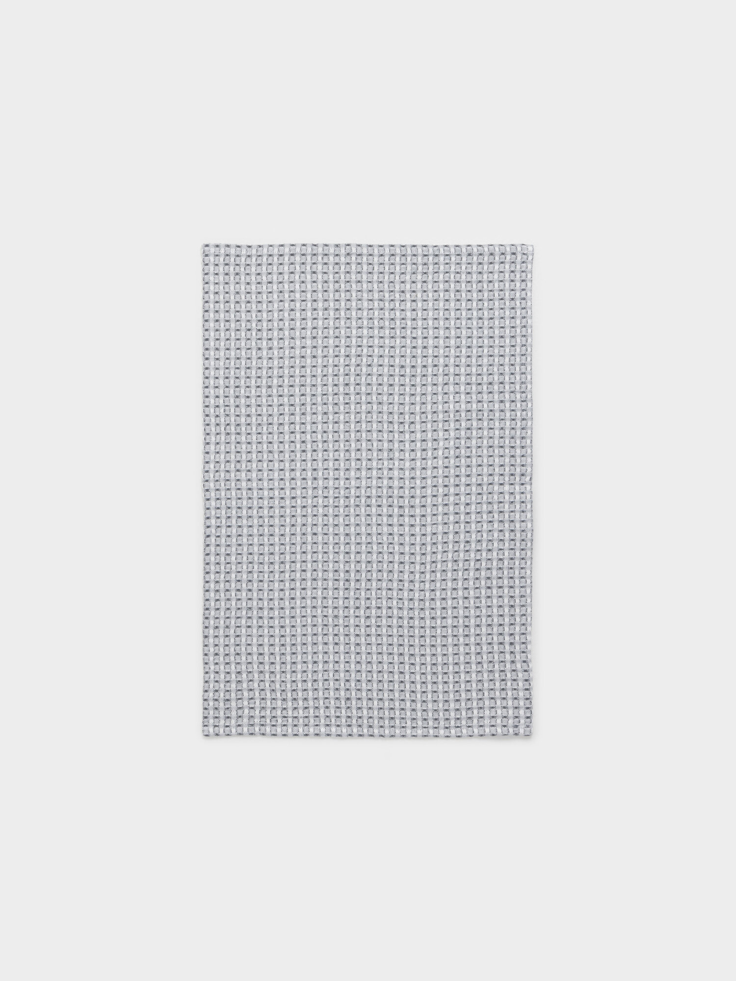 Полотенце кухонное, 40x60 см, хлопок, бело-серое, Waffle, Kuchenland