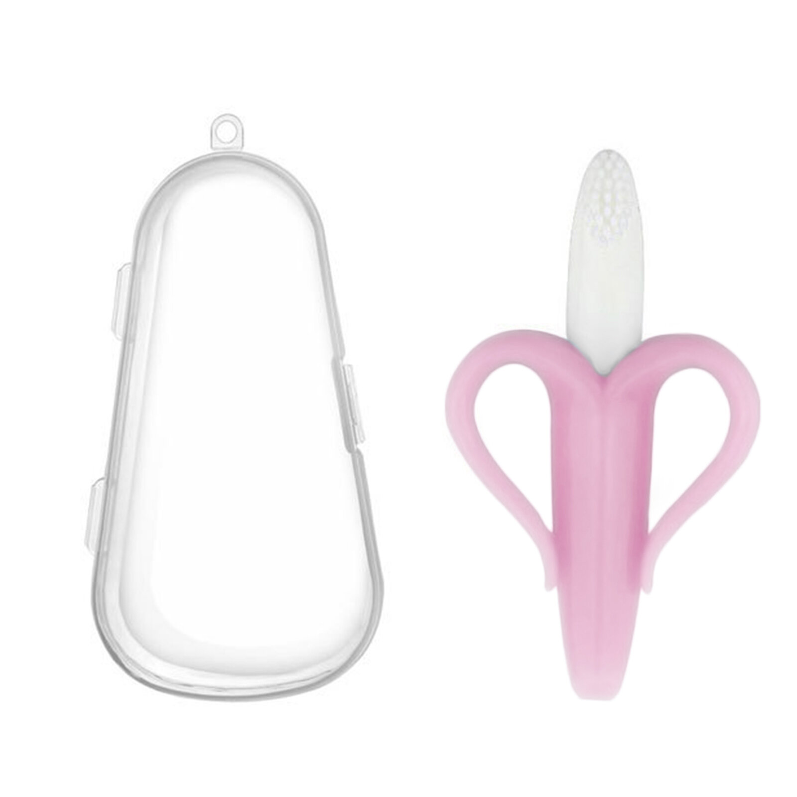 Банан грызунок-щетка прорезыватель, желто-белый