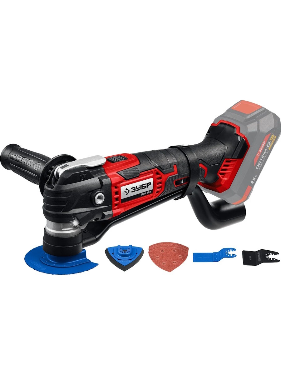 Реноватор ЗУБР МФИ-18 Н C1-18, 18 В, OQIS, без АКБ, 5000-20000 кол/мин