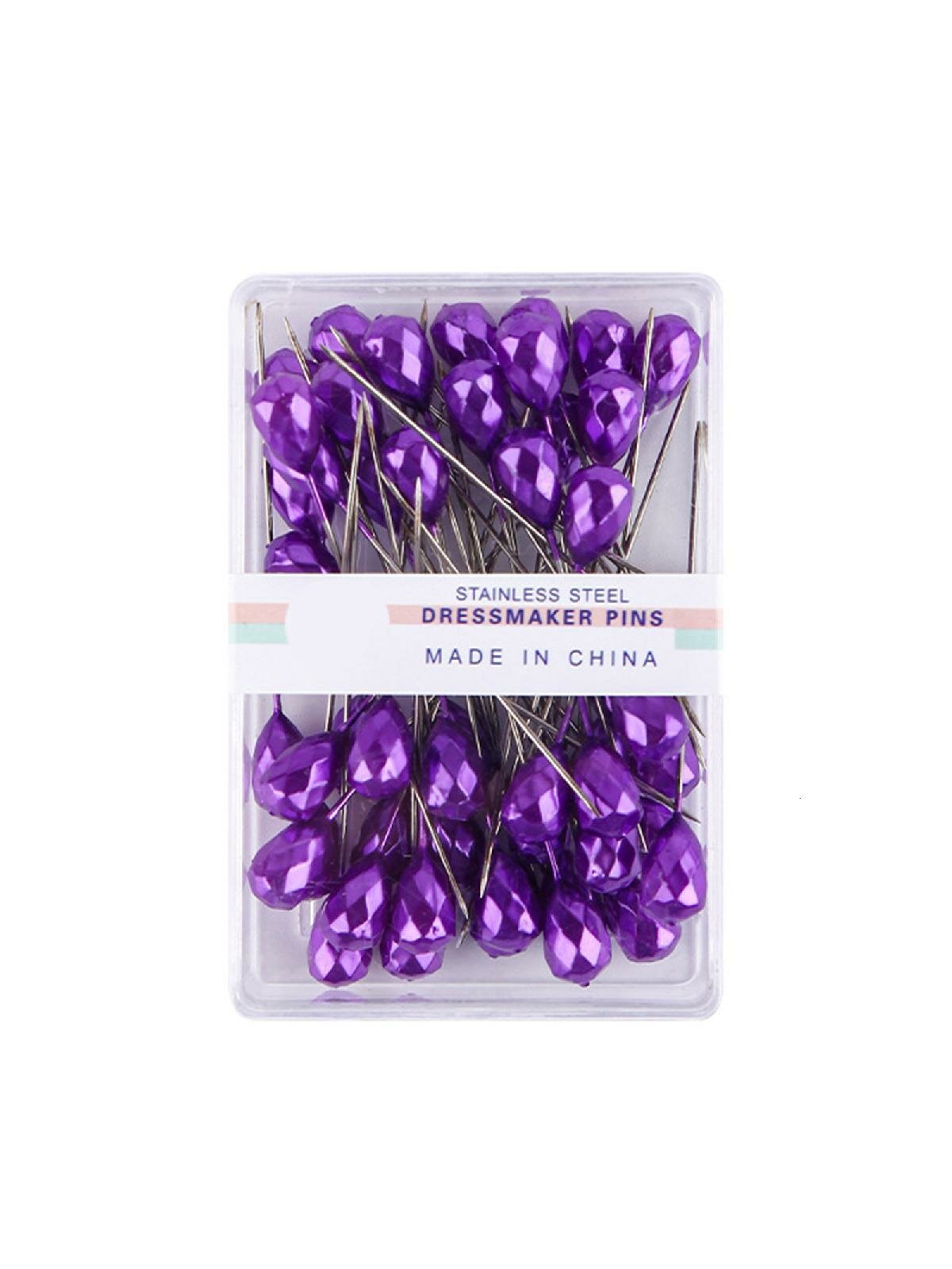 Швейные булавки для квилтинга, 50 шт, Фиолетовый