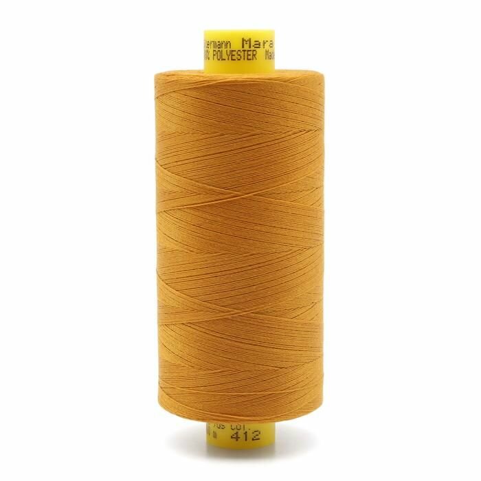 Нитки GUTERMANN Mara №120 412 Охра - 4 катушки по 1000м