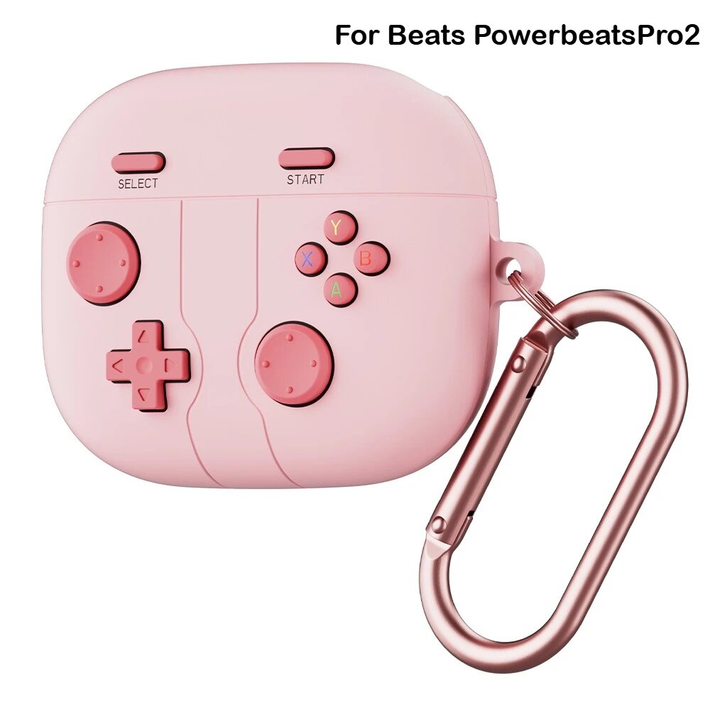 Чехол для наушников Beats Powerbeats Pro 2, чехол для наушников с 3D игровой пэд, мультяшный чехол для наушников Beats Studio Buds + Buds Plus, чехлы с крючком