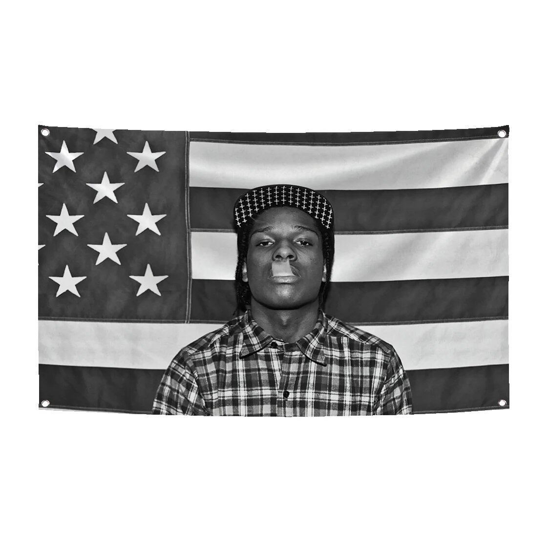 Гобелен A$ap Rocky "Live Love" 60x90 см, США флаг
