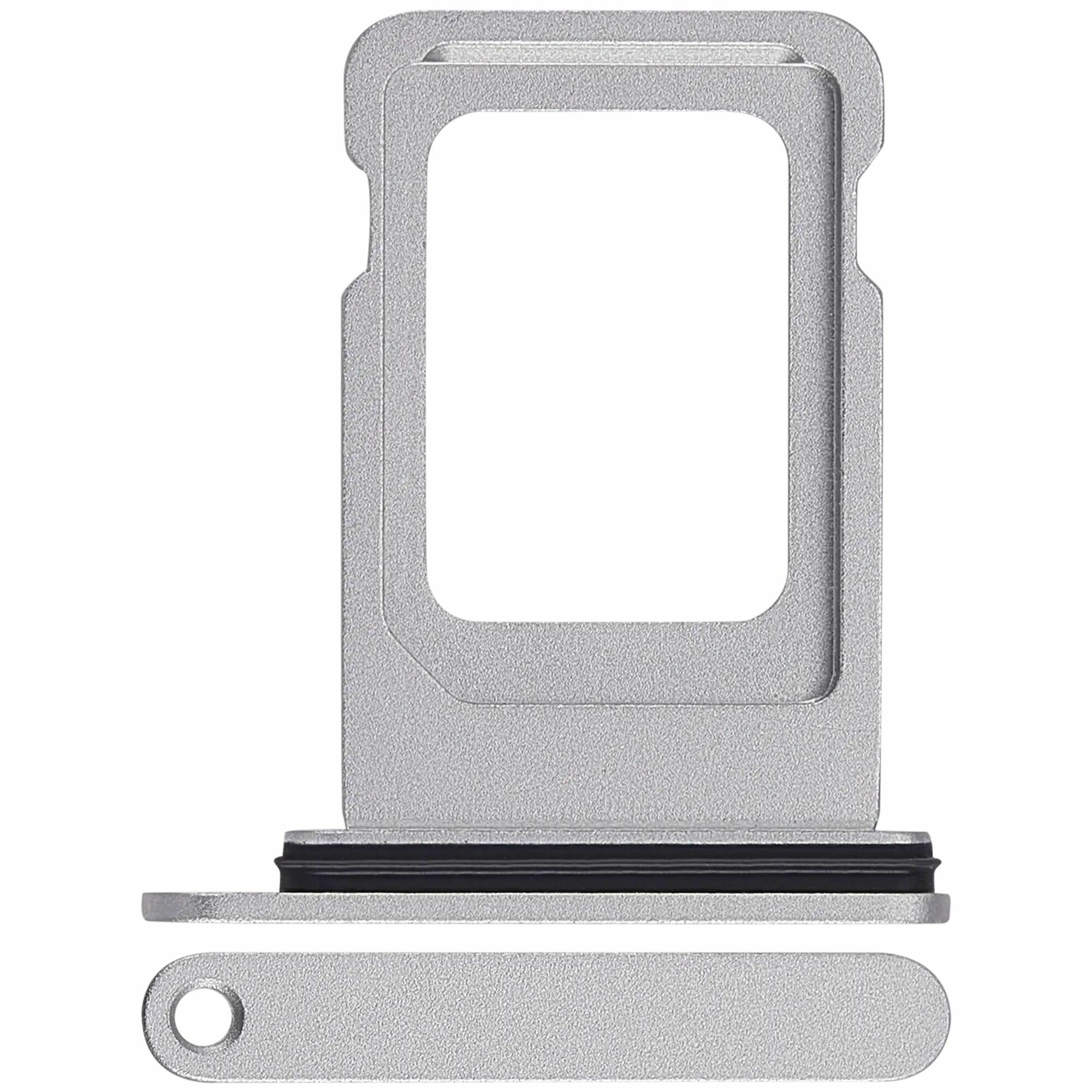 Лоток SIM-карты iPhone 17 Pro (Silver) (Dual SIM) — запасная часть для ремонта смартфона — фото 1