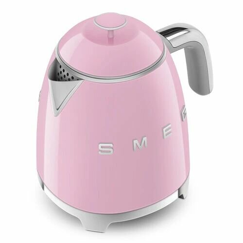 Электрочайник Smeg KLF05PKEU, 0.8л, 1400 Вт, металл, розовый — фото 1