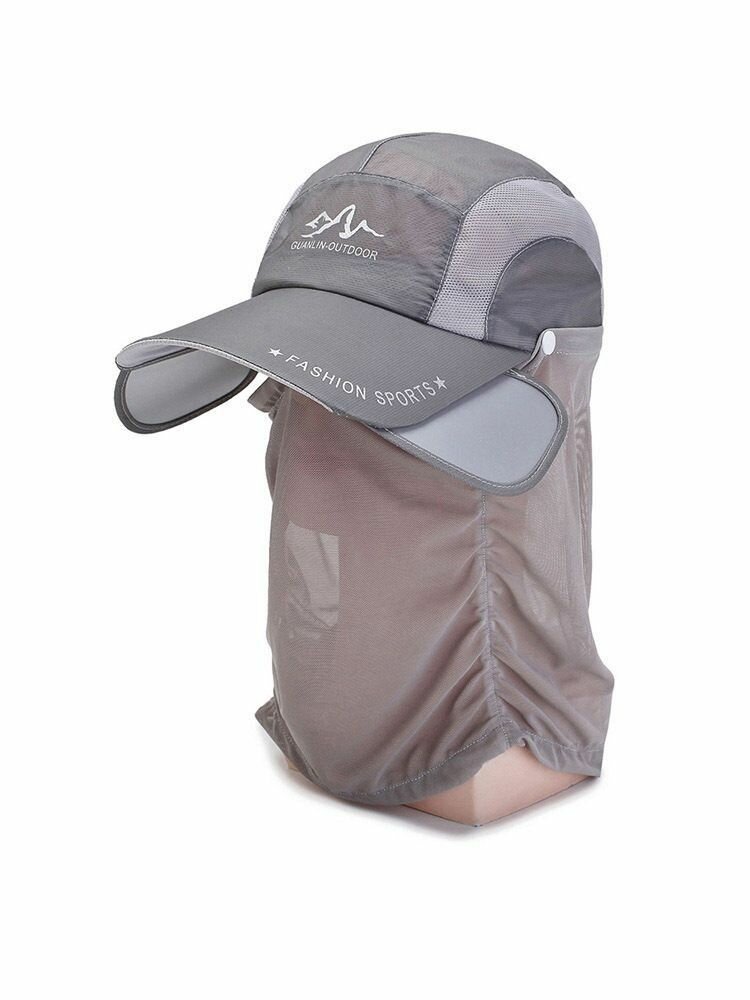 Съемная защита шеи/выдвижной ободок повседневной кепки с утиным язычком