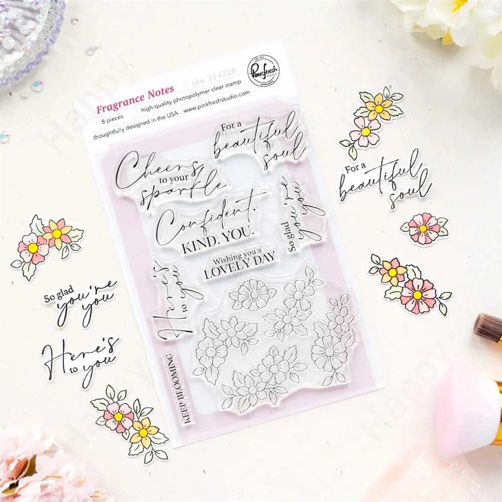 Штампы для скрапбукинга Fragrance Notes M7269-Stamps