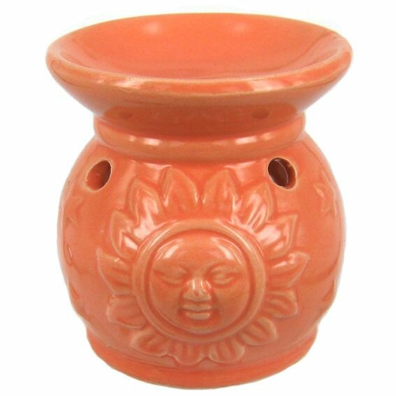 Аромалампа персиковая солнце N310-85 (керамика, 8 см.), 1 шт.