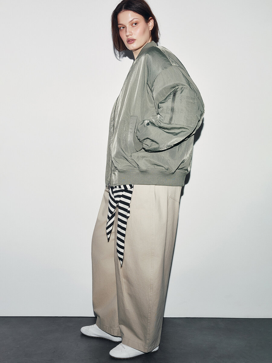 Бомбер plus size