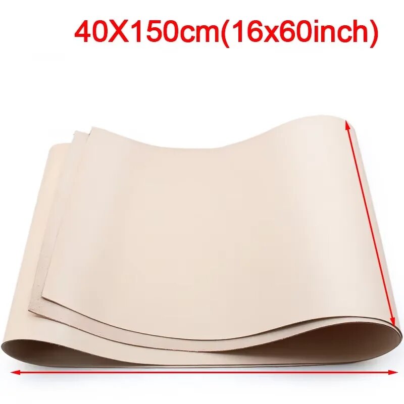 Кожа растительного дубления для рукоделия Thick 2.0mm, 40X150CM (16X60in)