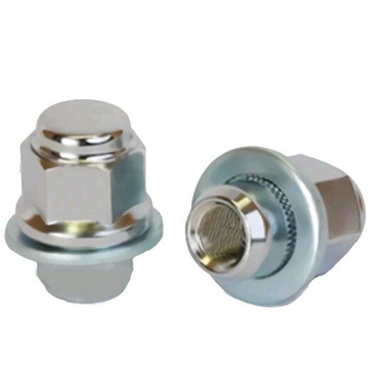 Гайка колеса М12 х 1,25 L=37,5мм с прессшайбой, носик 18,5мм, S=2