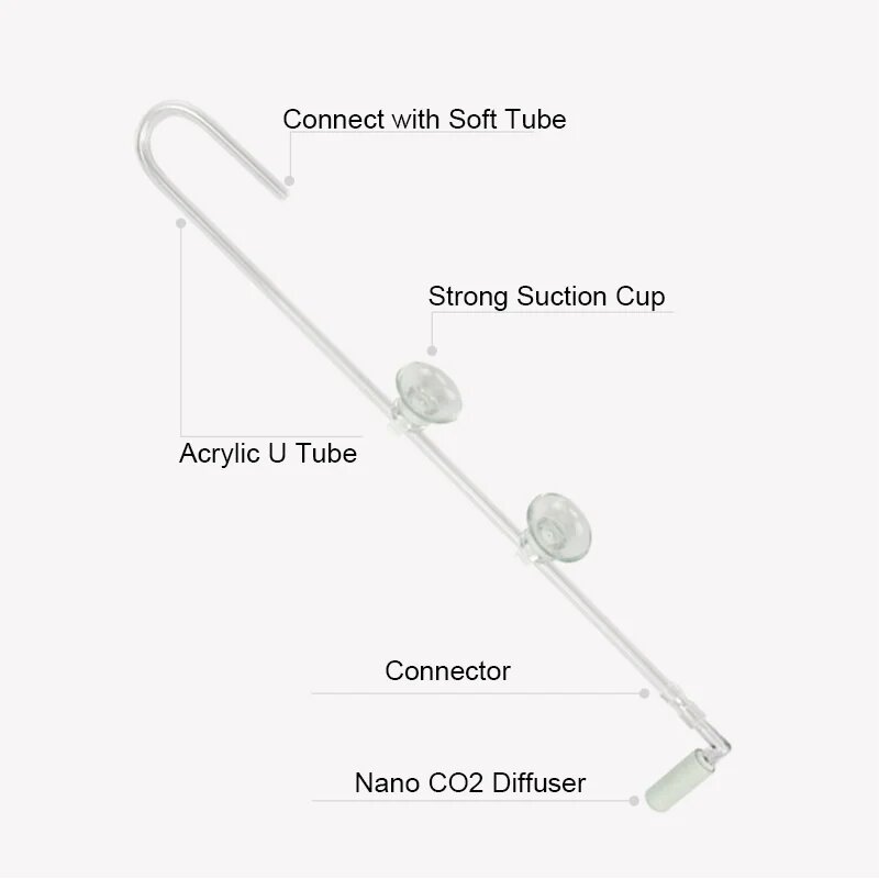 ZHIYANG Акриловый CO2 диффузор для аквариума CO2 Diffuser Head — фото 1