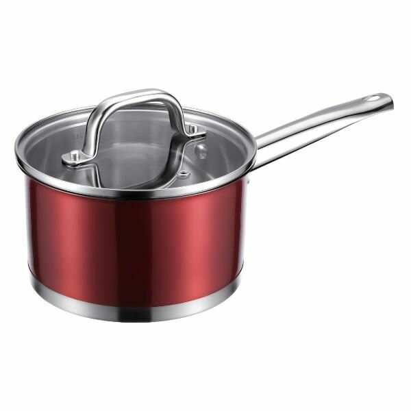 Ковш 16см/1.8л с крышкой REGENT inox Stendal