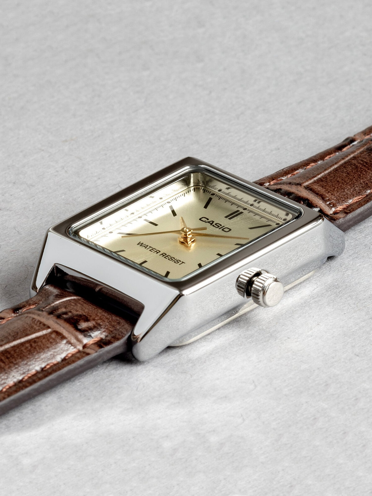 Наручные часы CASIO Collection, коричневый/серебристый — фото 1
