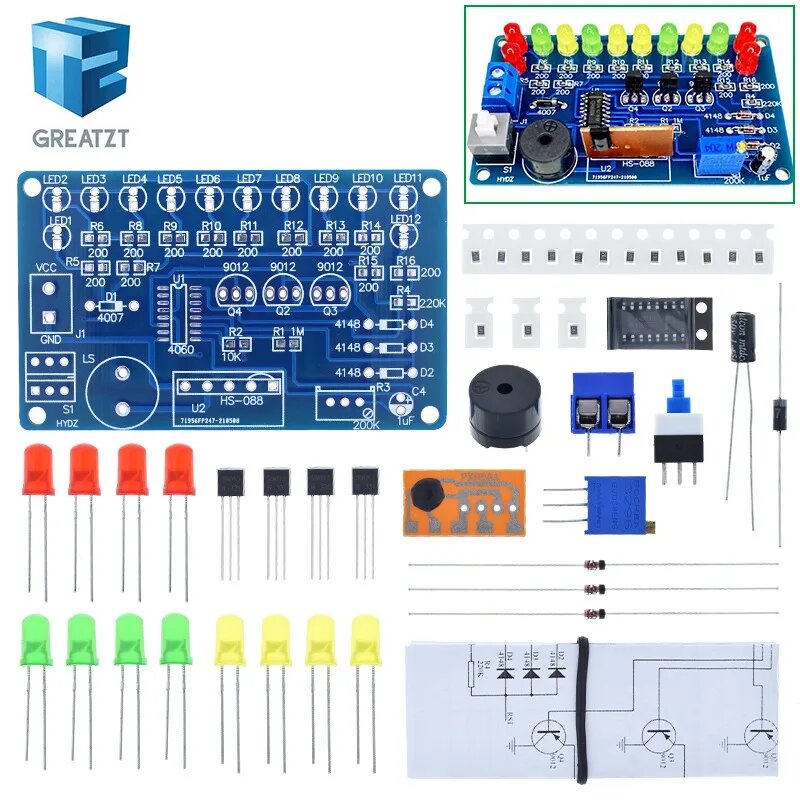 Музыкальный фонарь для пайки GREATZT, набор 1Set