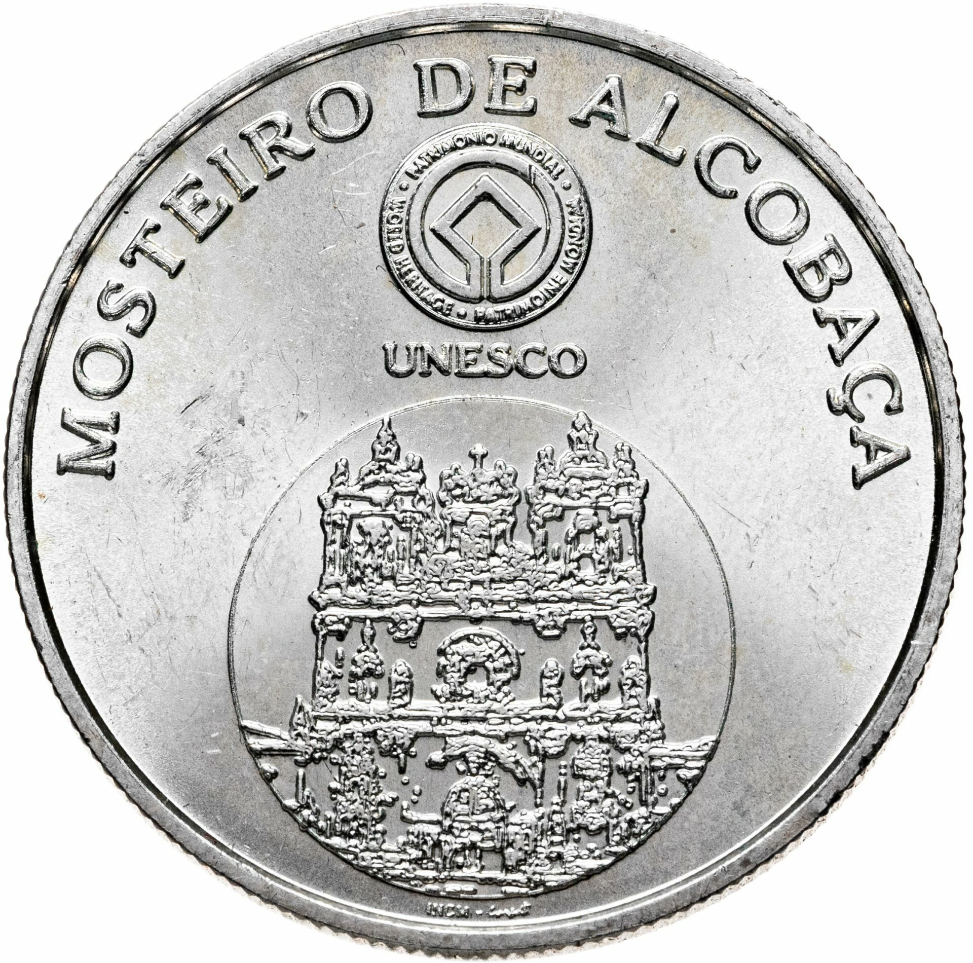 Португалия 5 евро euro 2006 "юнеско - Монастырь Алкобаса", Серебро 500, в сохранности AU-UNC