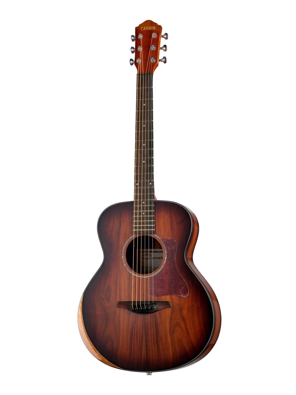 D-36S-ALL-KOA Электро-акустическая гитара, коричневая, Caraya