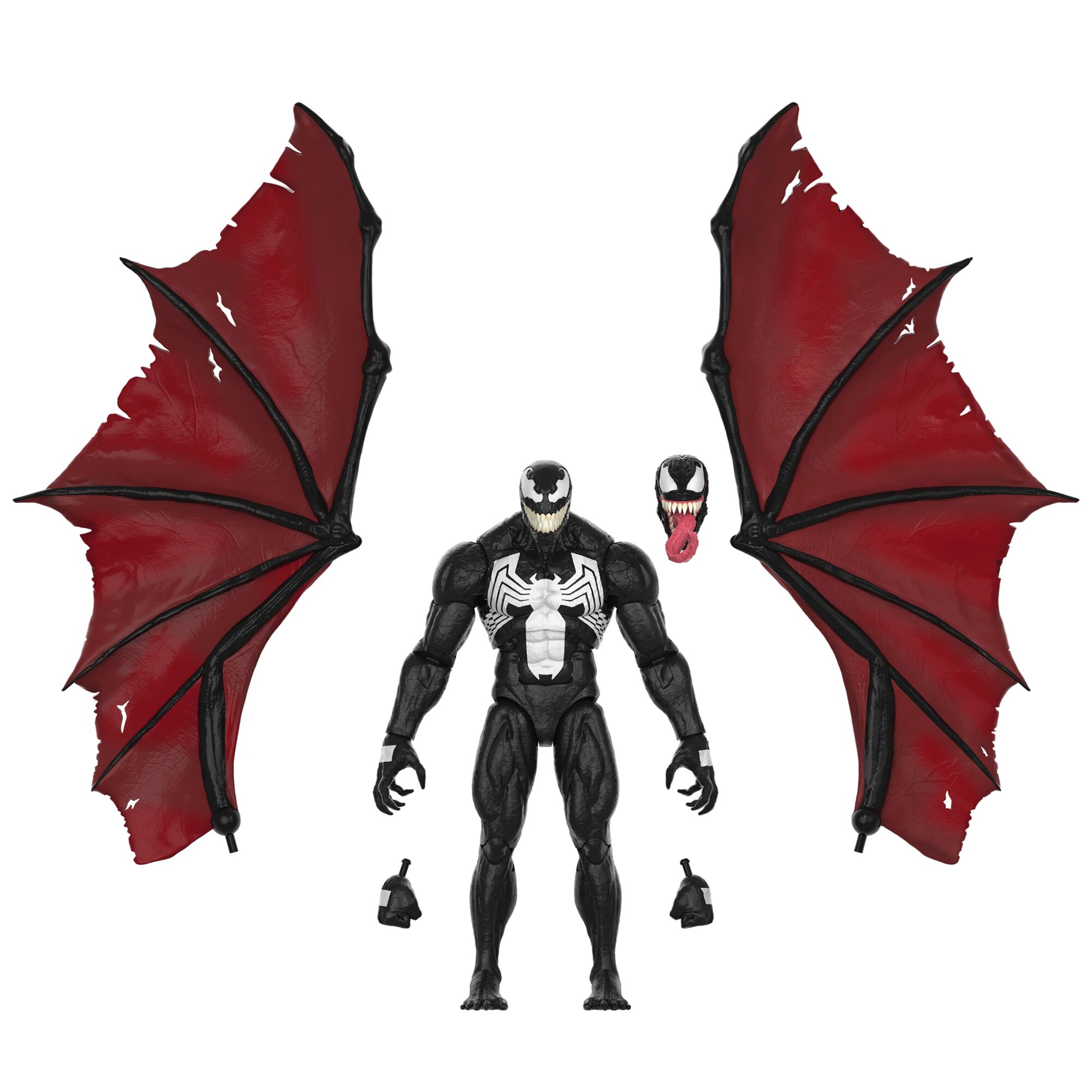 Фигурка Hasbro ML 2022 к 60-летию: Король в чёрном (Кнлл) и Веном с крыльями, 6 дюймов, без розничной упаковки