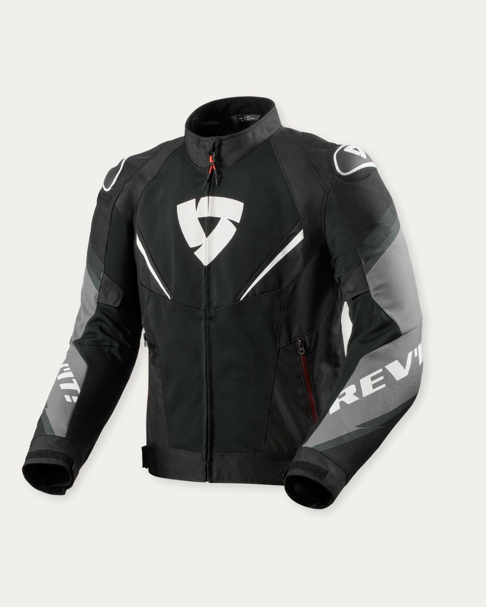 Мотокуртка мужская летняя Revit Quantum 3 Air Black/White, L