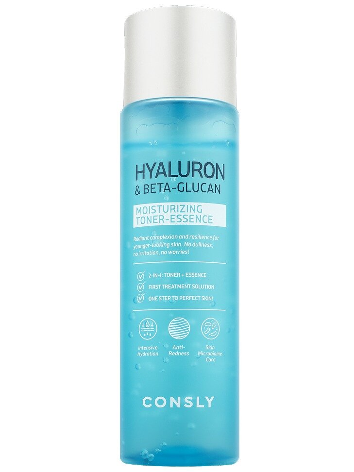 Тонеры для лица CONSLY Hyaluronic Acid & Beta-Glucan Moisturizing Toner-Essence 200 мл