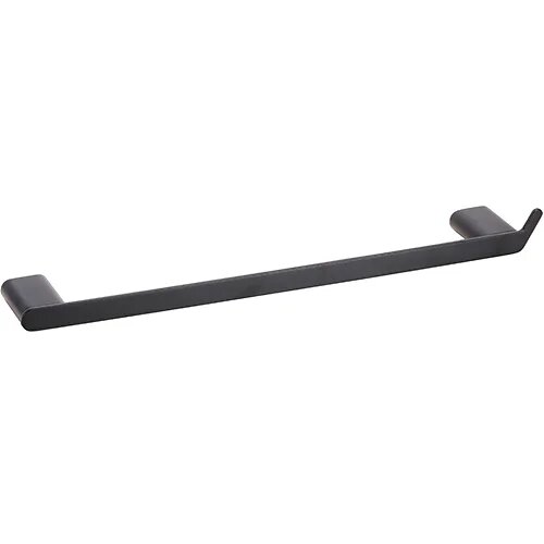 Держатель для полотенец Bemeta Organic Black 167104350 черный, матовый, из нержавеющей стали, держатель для полотенец в ванную, прямоугольный