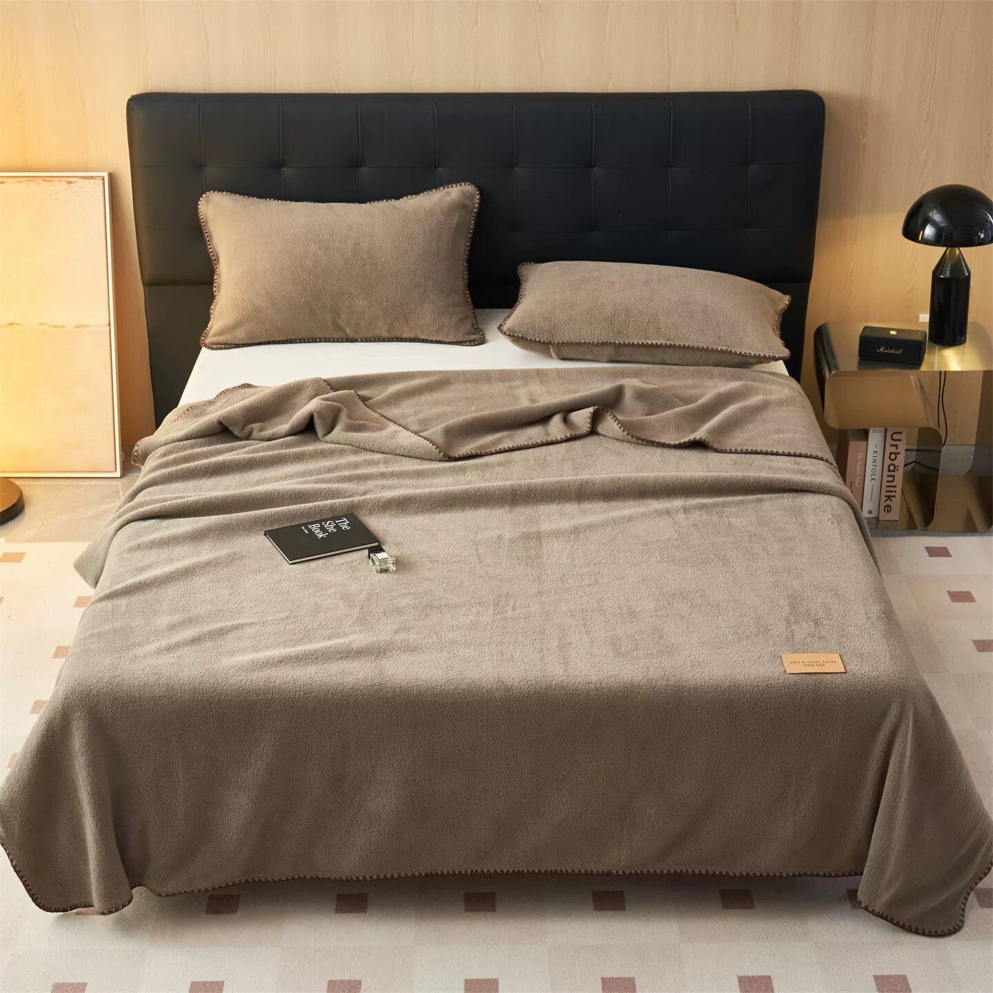 Плед из шерсти альпаки MUJI, небольшое одеяло для офиса, плед для дневного сна, накидка на диван, плед для