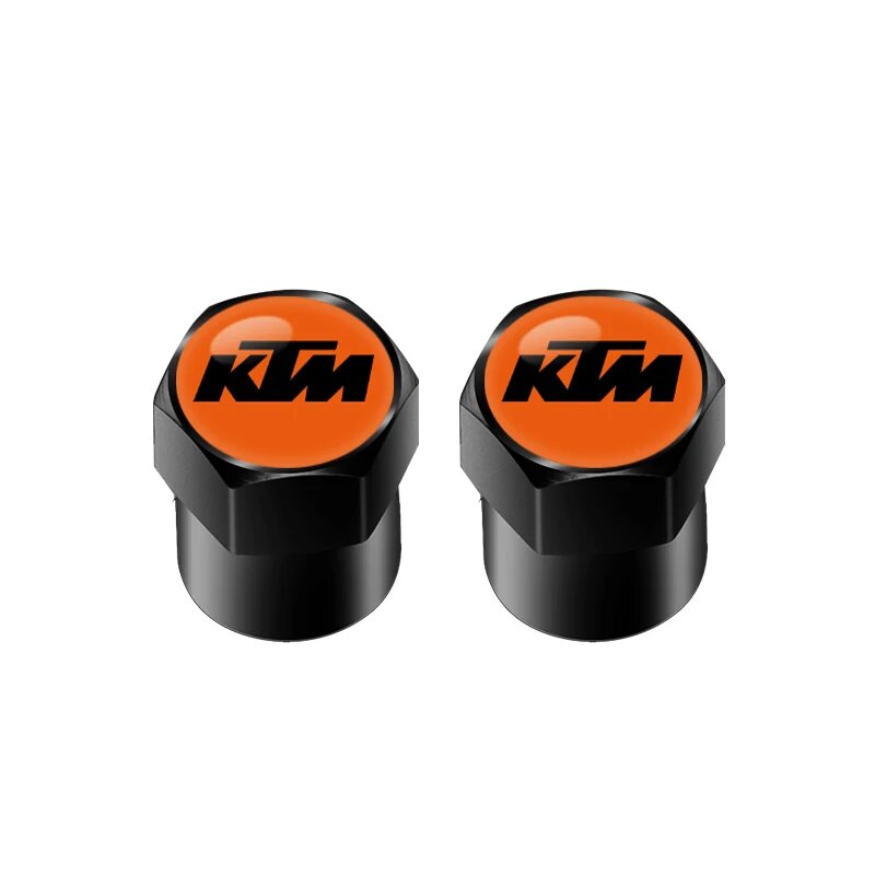Колпачки клапанов KTM, черные, style2