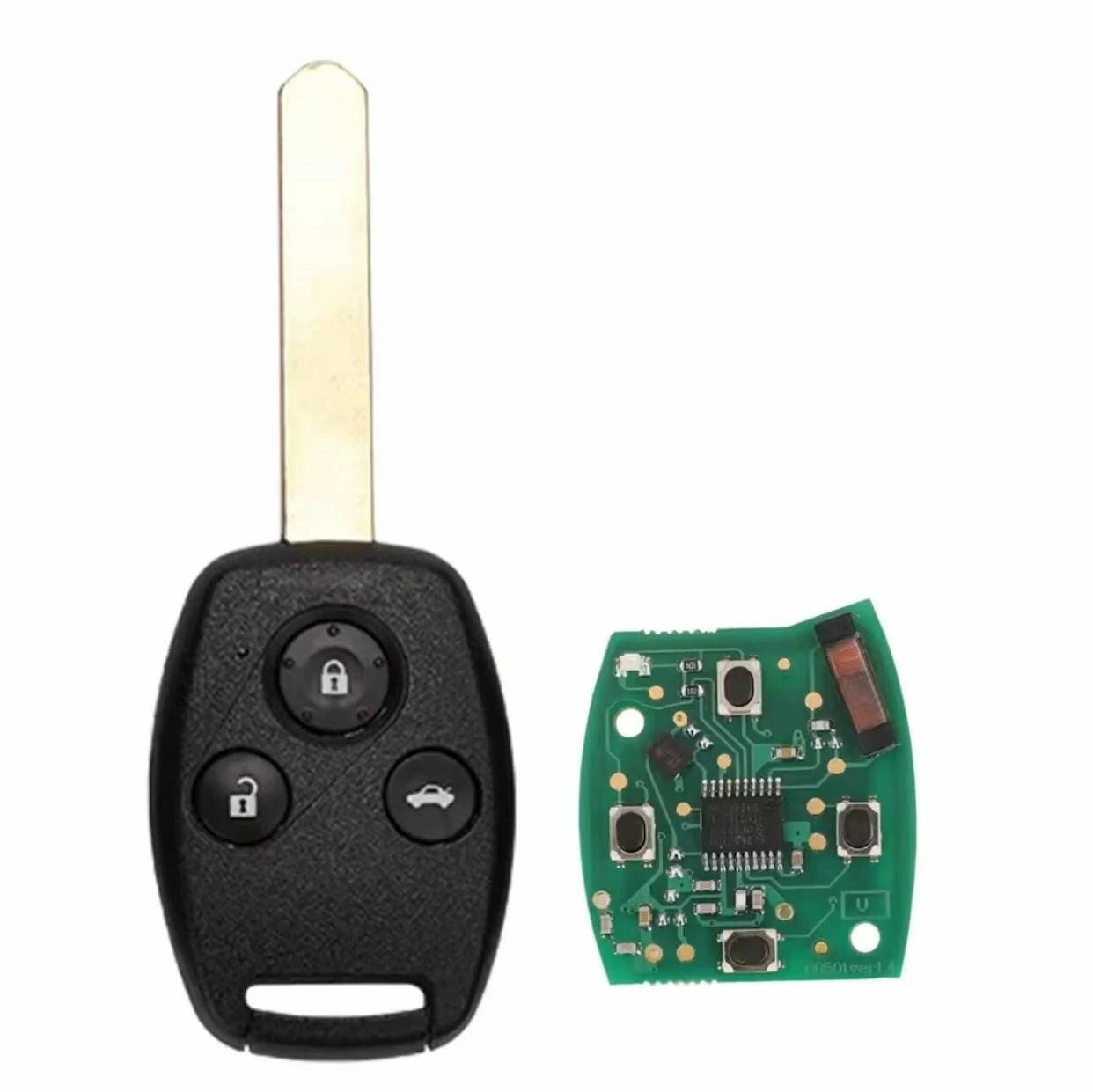 QCONTROL дистанционный брелок 2/3/4 кнопки N5F-S0084A 313,8/433 МГц ID46 PCF7961 для Civic Stream/Accord 2003-2012