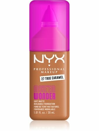 Тональный крем NYX Professional Makeup Make Em Wonder, оттенок 27 True Caramel, 30 мл